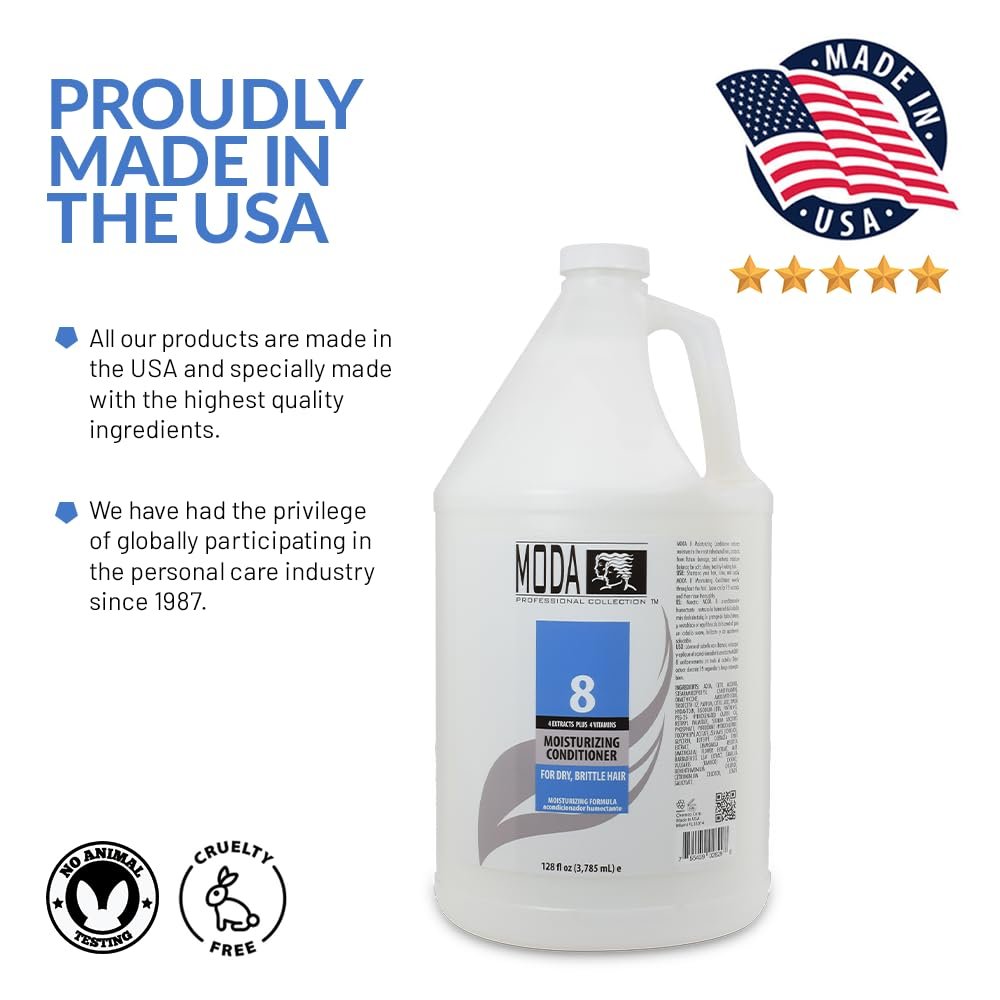 Moda Moisturizing Conditioner #8 - Gallon - CBS Beauty Supply