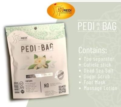 Spa Redi Detox Pedi In a Bag 4-Step System - Gardenia - CBS Beauty Supply