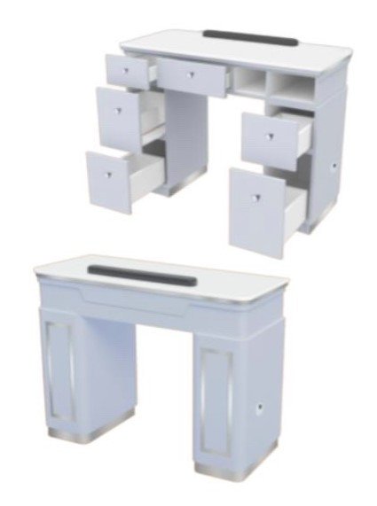 NAPA MANICURE TABLE (White) - CBS Beauty Supply