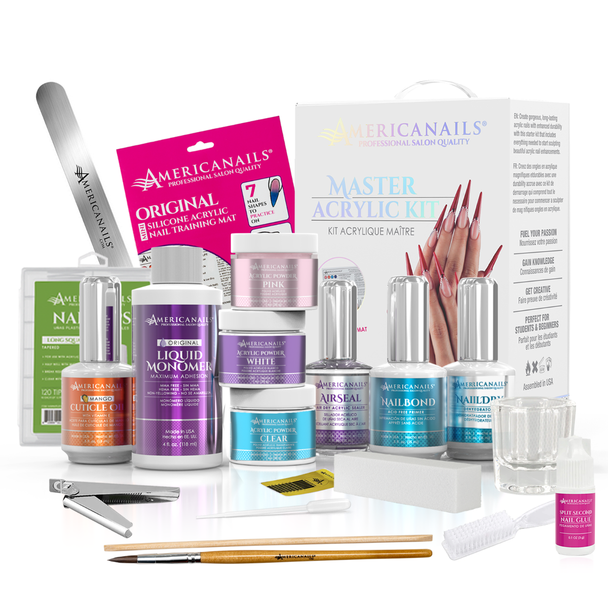 Americanails Master Acrylic Kit (English) - CBS Beauty Supply